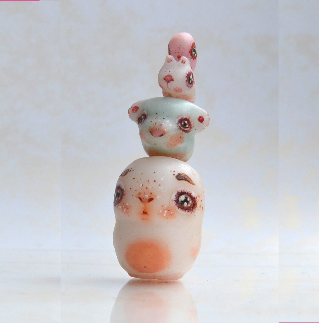 4in1, Collectible Figurine, Polymer Clay Art, Polymer Clay Animals ...
