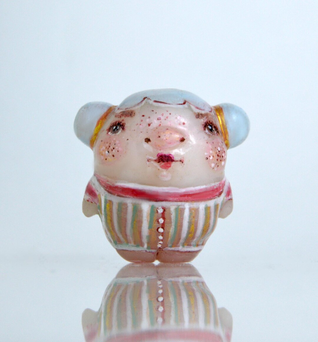 Girl Clay Figurine Miniature Collection, Polymer Clay Miniature, Fimo ...