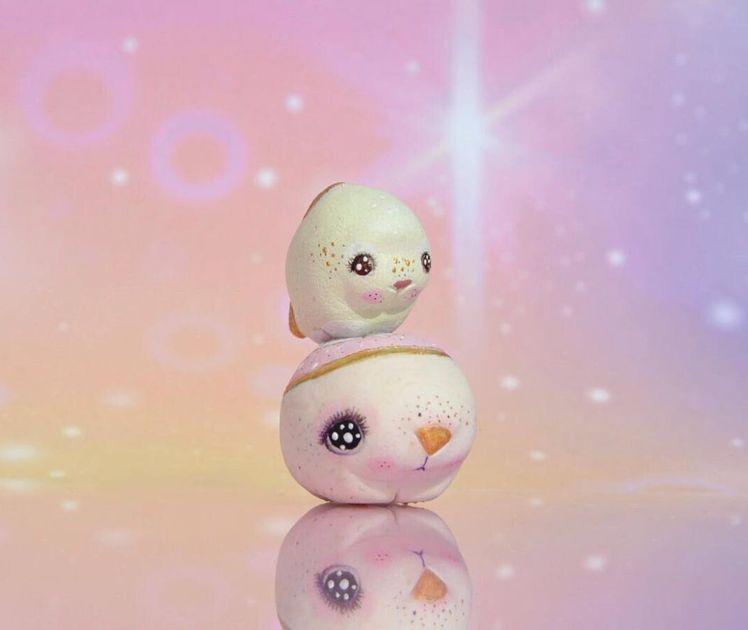 Polymer Clay Animal Totem Figurine: Fantasy Creature Collectible ...