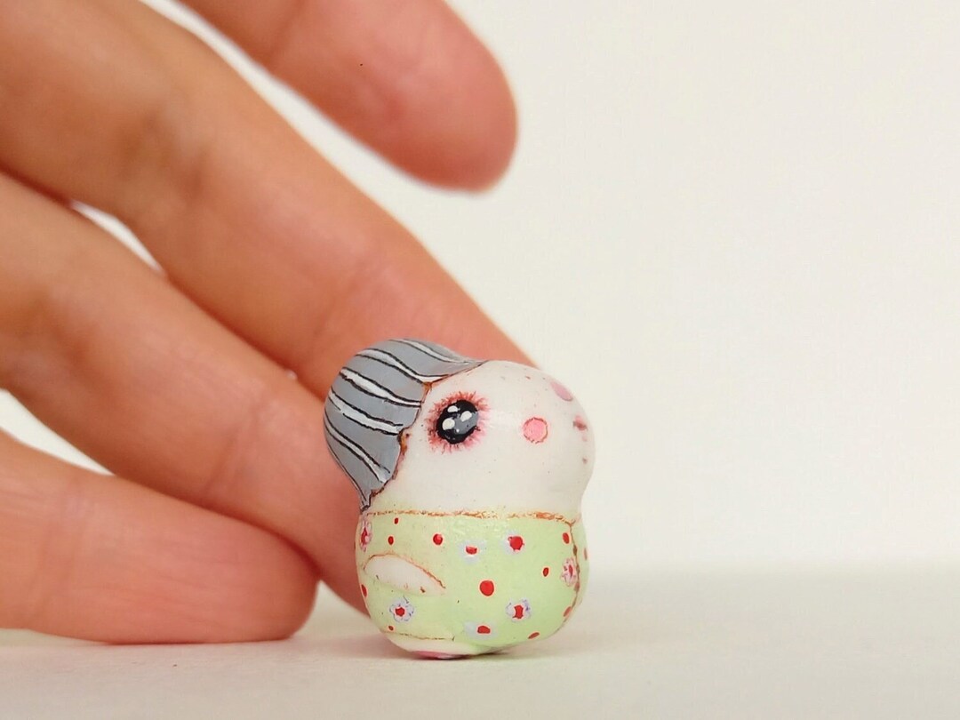 Grandma Clay Figurine Miniature Collection, Polymer Clay Miniature ...