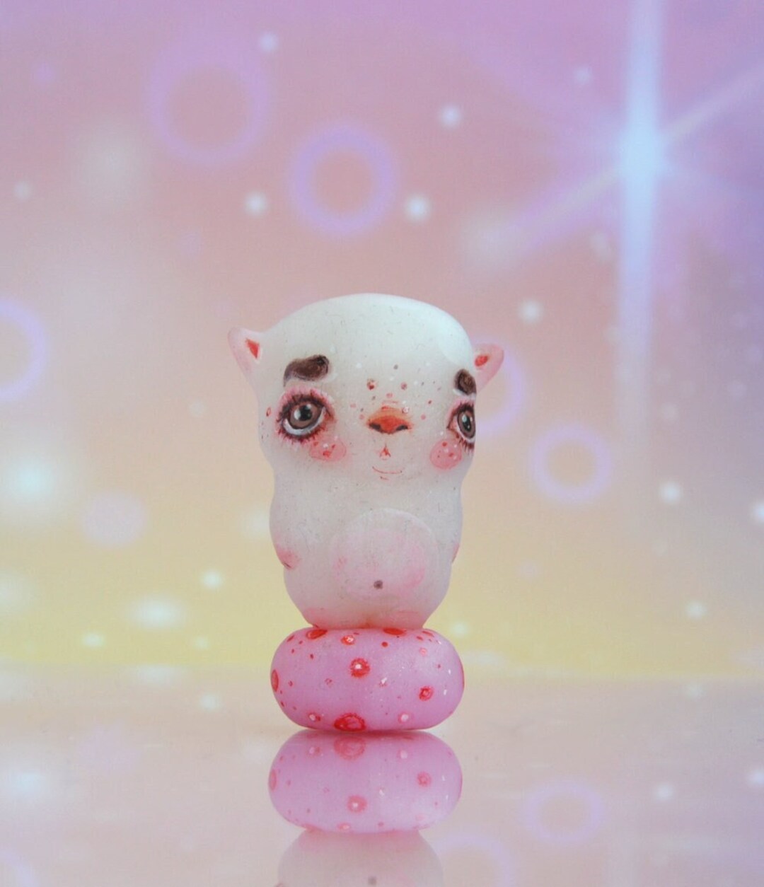Fairy Tale Desk Figurine - Fantasy Polymer Clay Animal for Kawaii ...