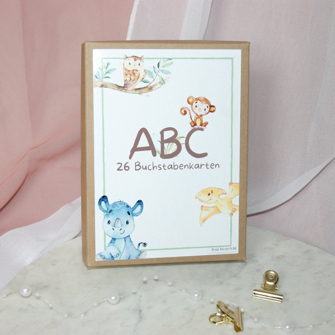 ABC Card Set 26 ABC Flashcards Letter Cards Name Cards - Etsy