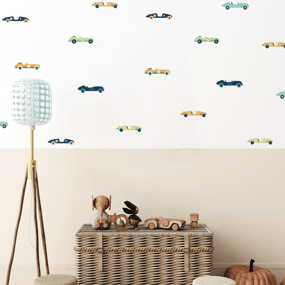 Car Wall Stickers Classic Racing Cars - Etsy