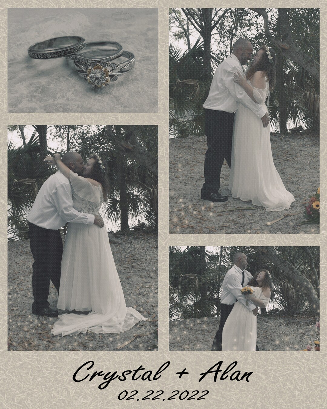 PSD File Wedding Digital Photo Frame Photoshop Digital Design - Etsy