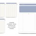 15 Tabs Digital Notebook Template in Blue Beige 2 Vers White and Yellow ...