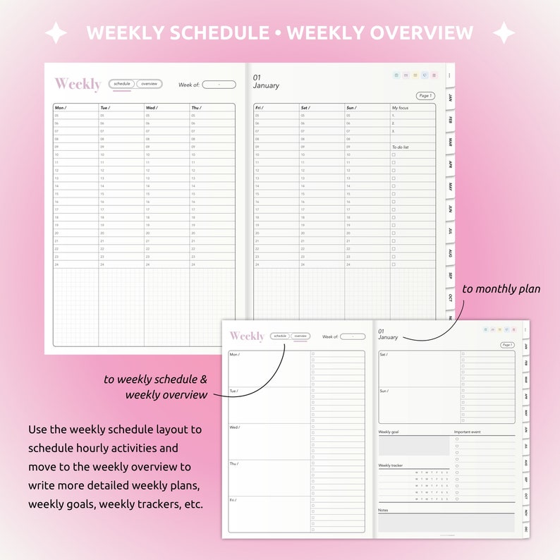 UNDATED Digital Planner All-in-one Light Pastel Aesthetic Theme ...