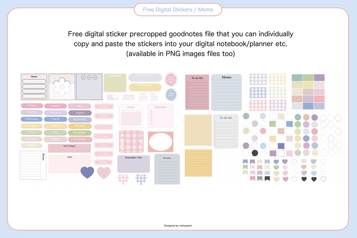 12 Tab Color Digital Notebook Landscape 2 Sided Minimalist for Student ...