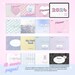 10 Tabs 54 Page Template Digital Notebook Minimalist Trendy Retro Style ...