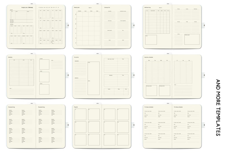 Digital Bullet Journal 2022 Dated Planner Realistic Minimalist - Etsy