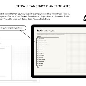 18 Tab 2 Vers Digital Notebook Landscape Minimalist Study Book ...