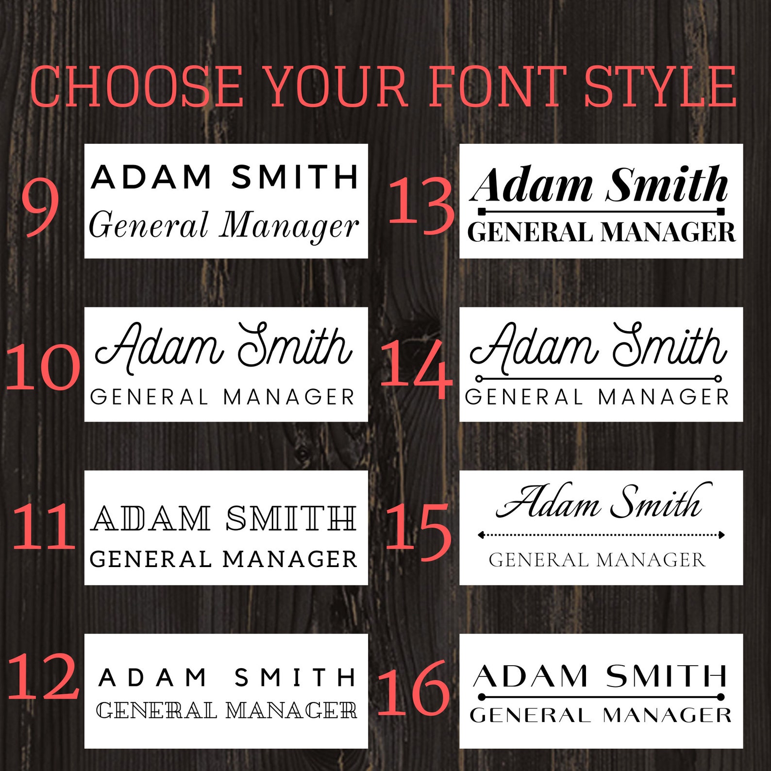 Custom Wooden Desk Name Plate Card Holder New Job Gift - Etsy