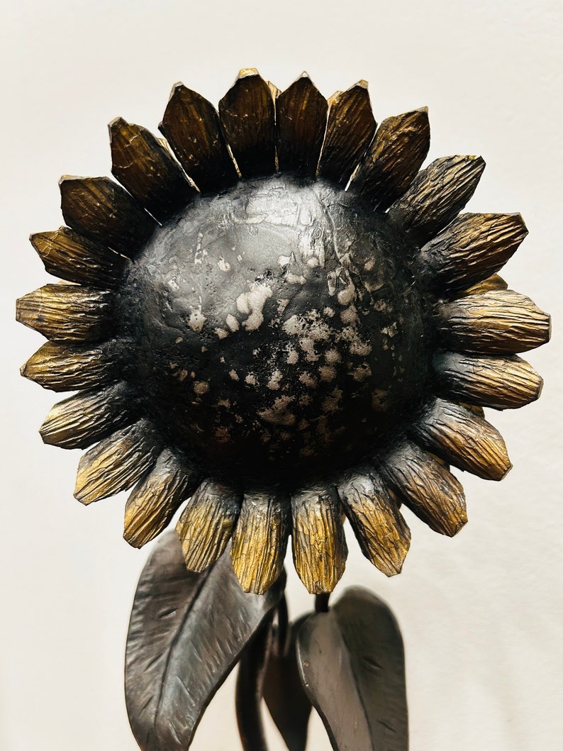 Hand Forged Metal Sunflower - Etsy