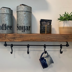 Under Shelf Coffee Mug Rack - Etsy