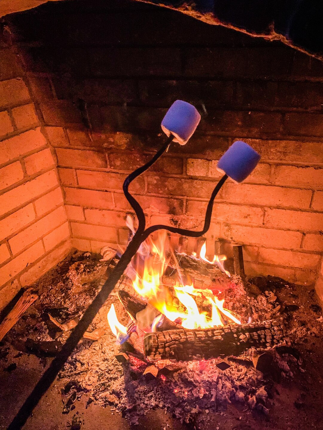 Hand Forged Campfire Roasting Fork - Etsy