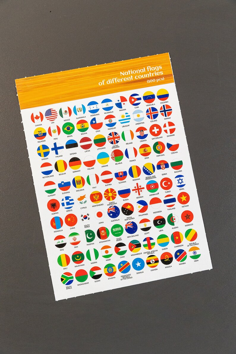 Set of Flags Push Pins for Wall Map - Etsy