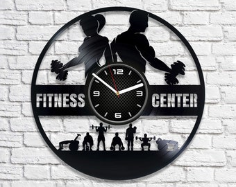 Home Gym Wall Clock | Etsy