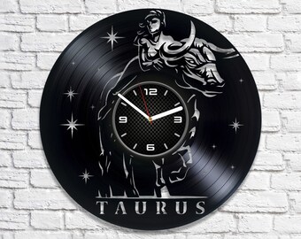 Taurus Wall Clock - Etsy