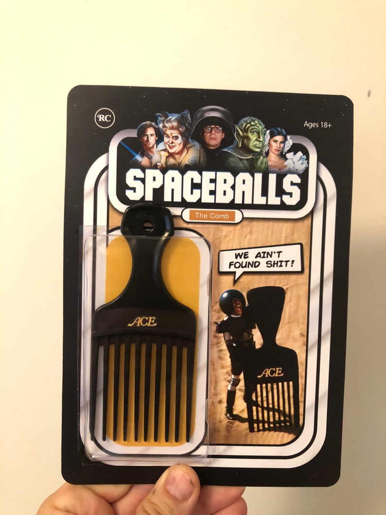 Spaceballs Hair Pick Movie Parody Star Wars Custom Made Card - Etsy