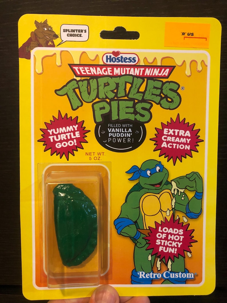 Turtle Pie Replica on Card Tmnt Leonardo Collectible Rare Item Ninja ...