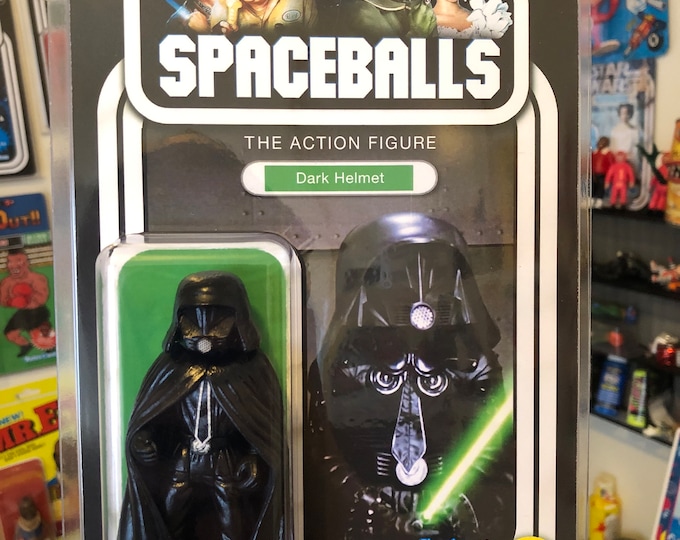 2023 Custom Spaceballs Dark Helmet Art Toy With Bubble Protector Hand ...