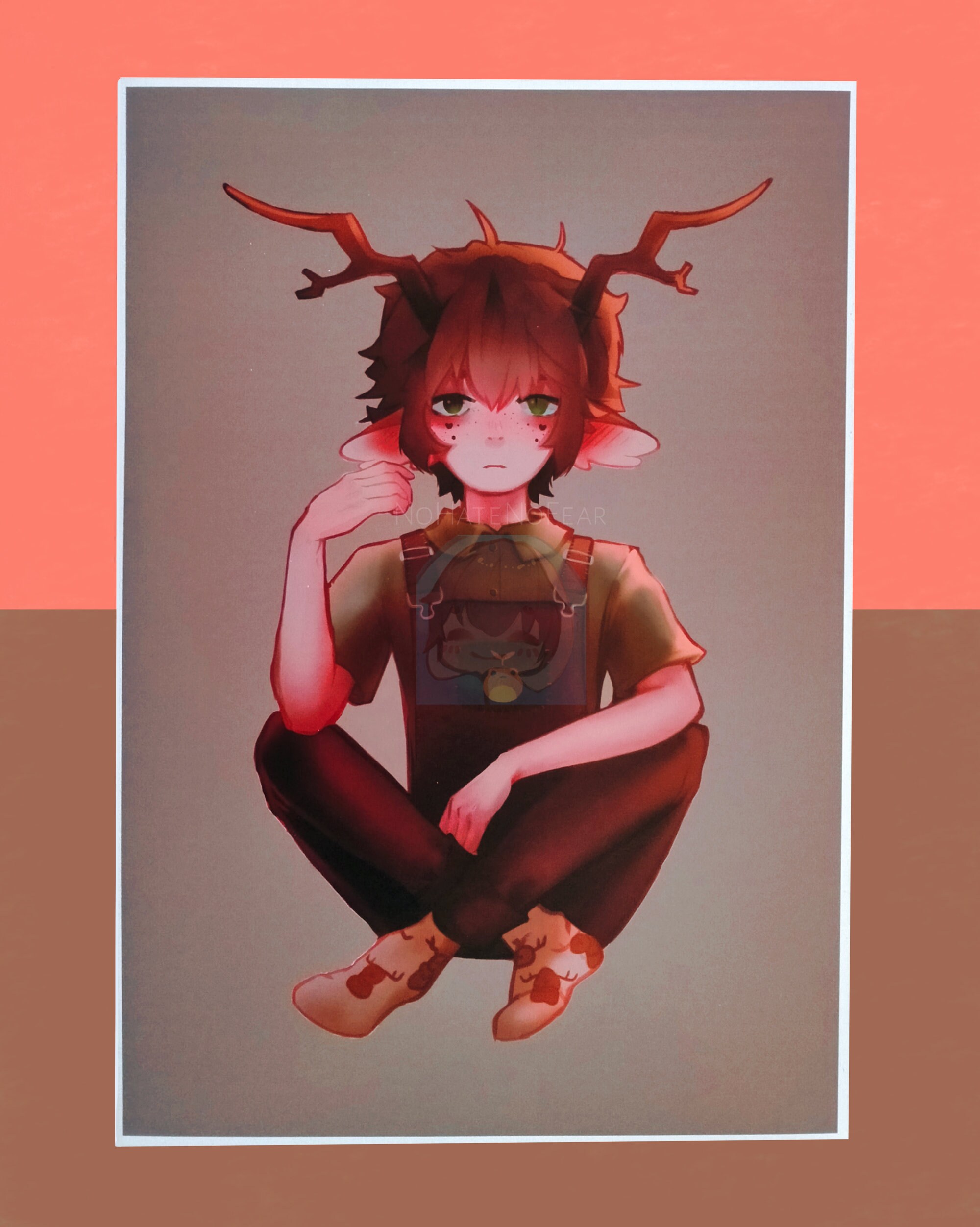 Arthur thorn/fawn Print OC Deer Anime Boy Original - Etsy Australia