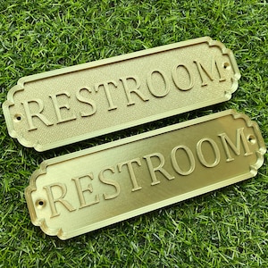 BRONZE Personalised Door Sign | Classic Door Sign | Custom Door Sign ...