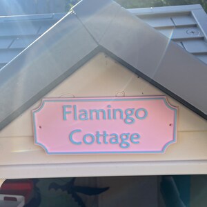 The Emley Cottage Style Door Sign Personalised Sign Pastel Coloured ...