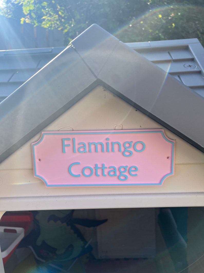 The Emley Cottage Style Door Sign Personalised Sign Pastel Coloured ...