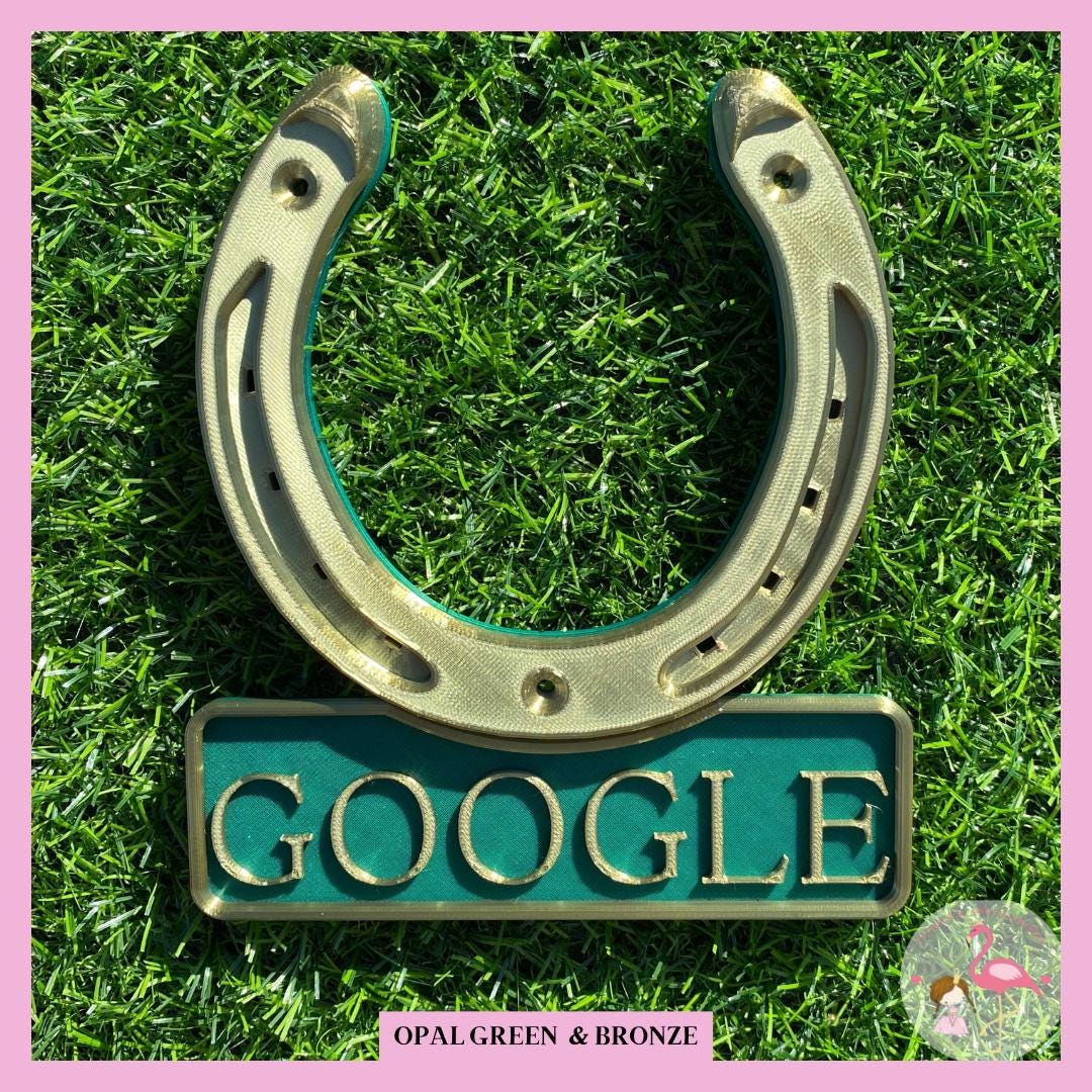 Personalised Stable Door Name Plate - Metallic Range - Etsy