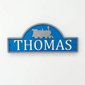 Train Bedroom Door Sign | 17 Colour Options | Boys or Girls Bedroom ...