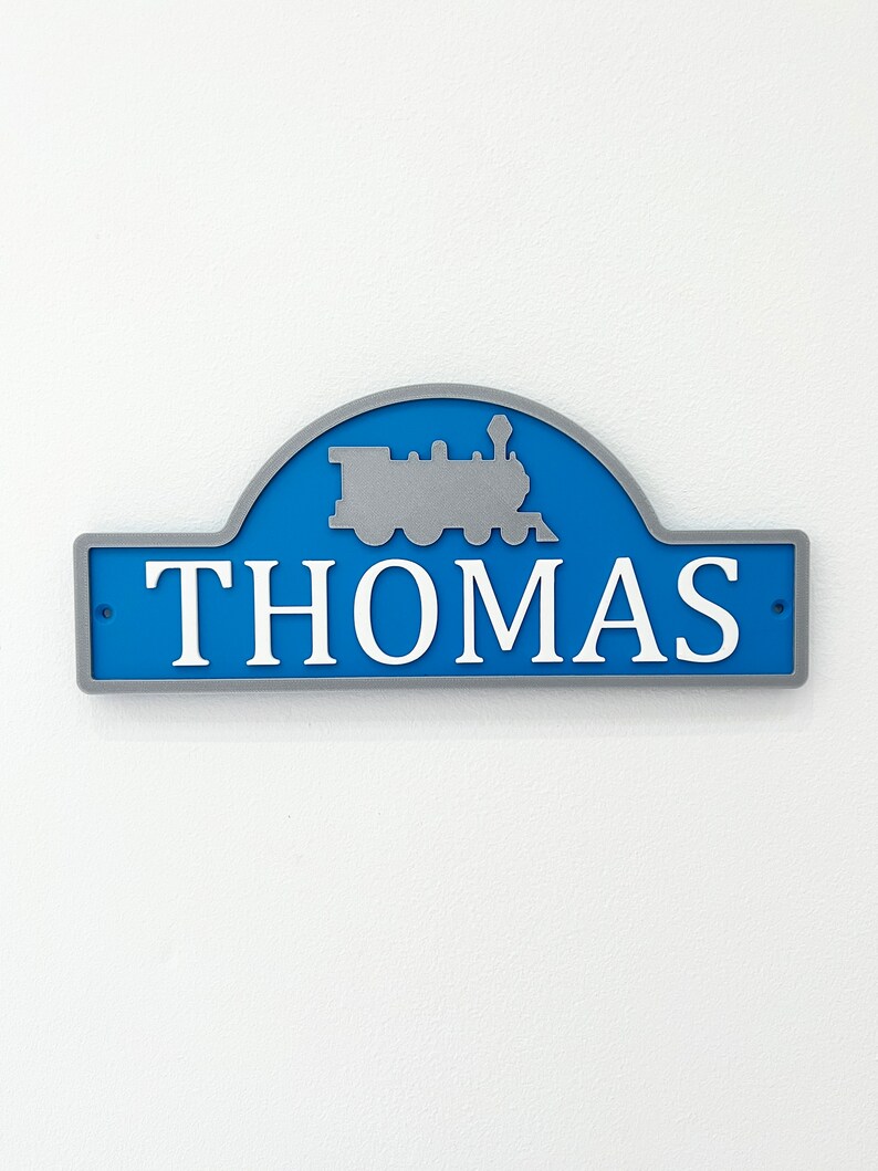 Train Bedroom Door Sign 17 Colour Options Boys or Girls - Etsy