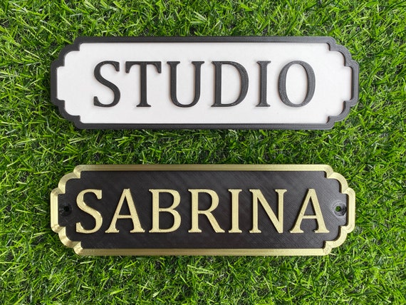 Personalised Stable Door Name Plate Classic Design | Etsy