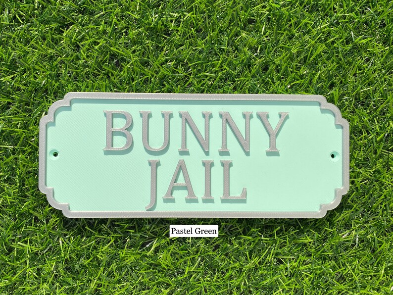 Personalised Rabbit Hutch Door Sign 20 Colour Options | Etsy