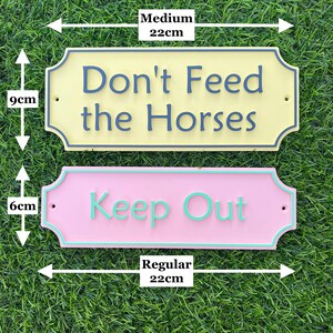 The Emley Cottage Style Door Sign Personalised Sign Pastel Coloured ...