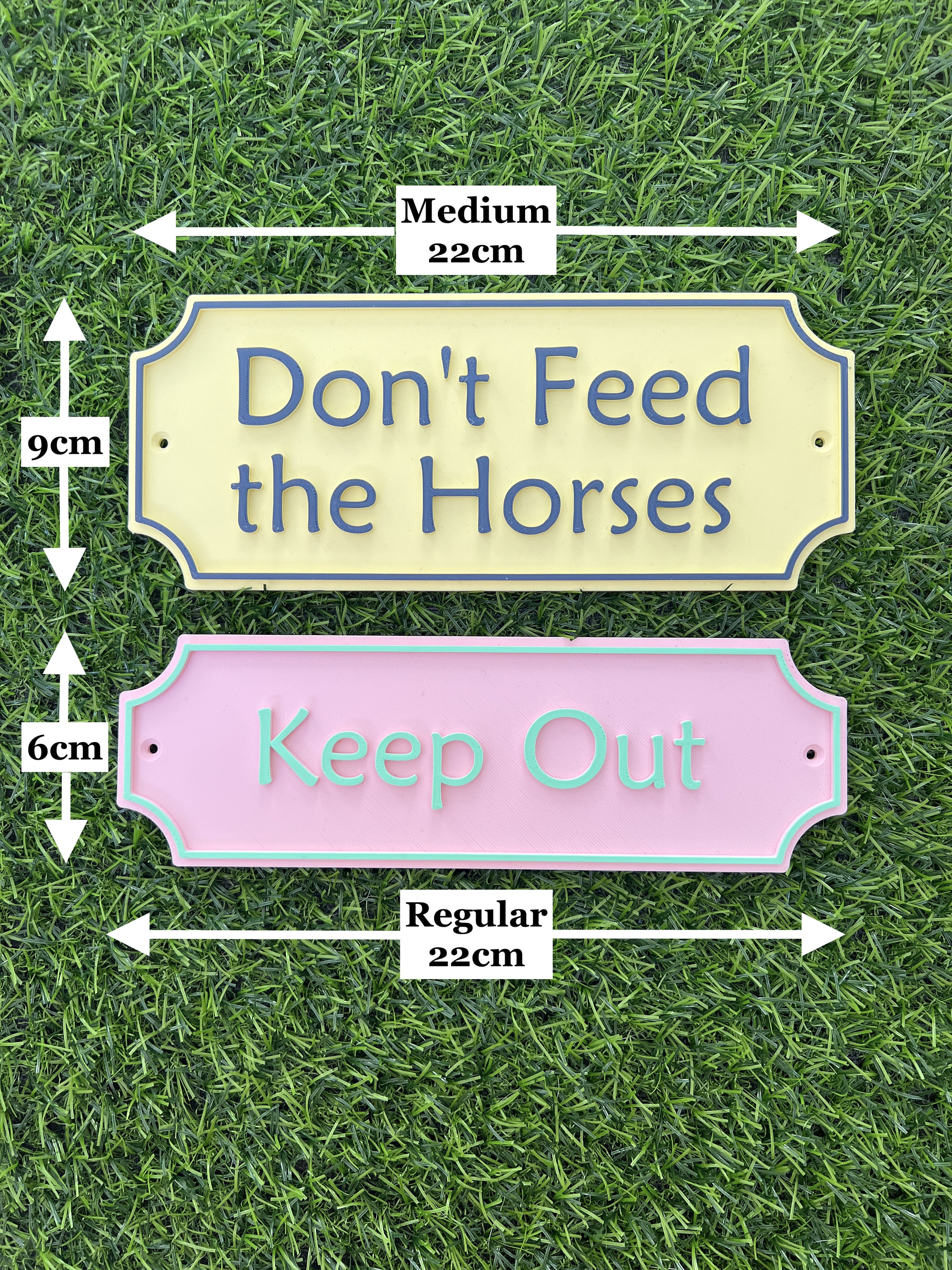 The Emley Cottage Style Door Sign Personalised Sign Pastel Coloured ...