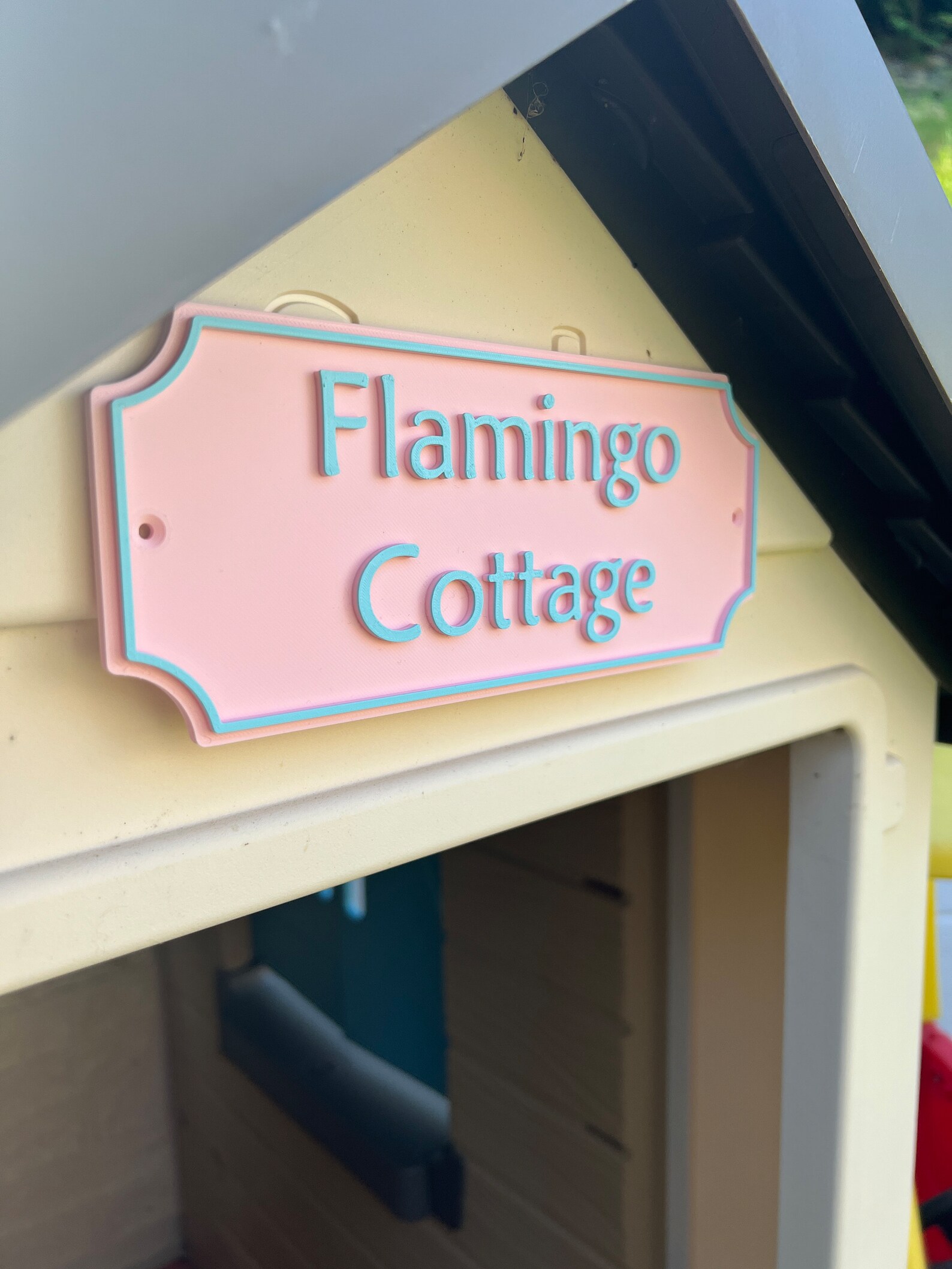 The Emley Cottage Style Door Sign Personalised Sign Pastel Coloured ...