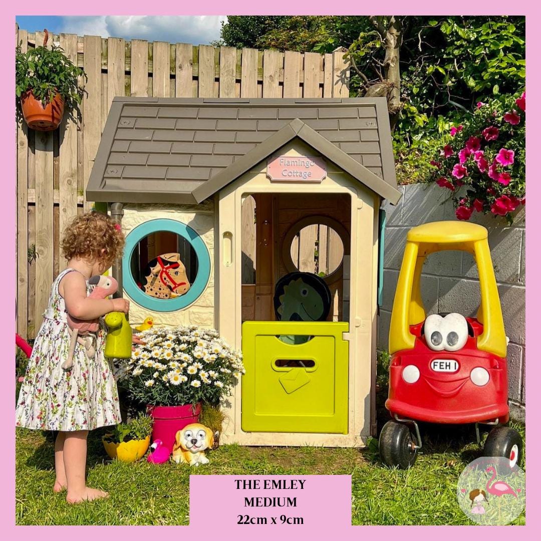 Personalised Playhouse Sign | Outdoor Playhouse Decor Custom Name Sign ...