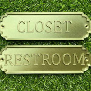 BRONZE Personalised Door Sign | Classic Door Sign | Custom Door Sign ...