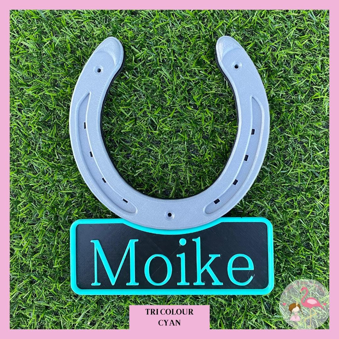 Stable Door Name Plate Tri Colour - 15 Colours and 4 Size Options - Etsy