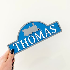 Train Bedroom Door Sign | 17 Colour Options | Boys or Girls Bedroom ...