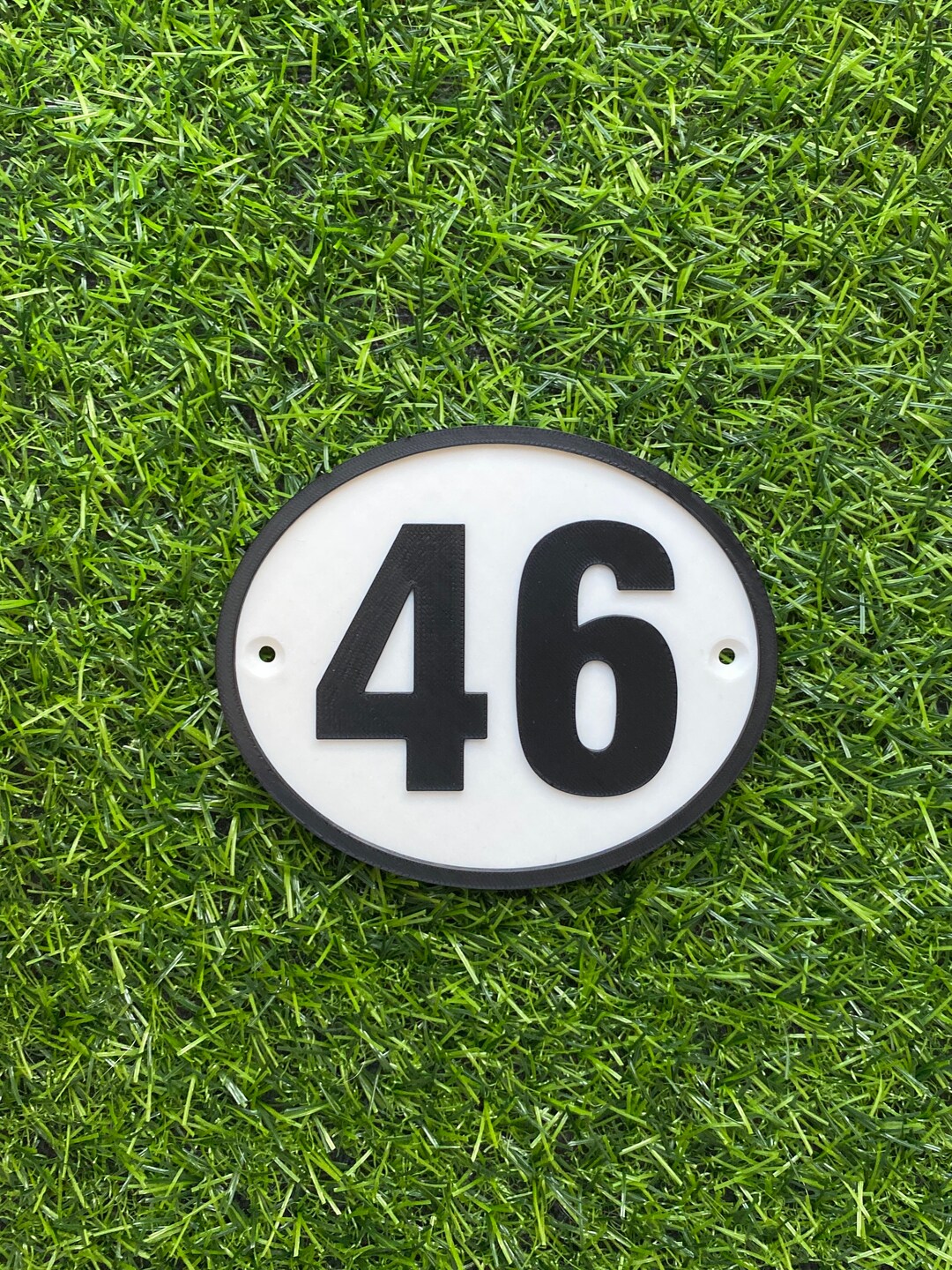 Oval House Door Number - Six Colour Options - Etsy