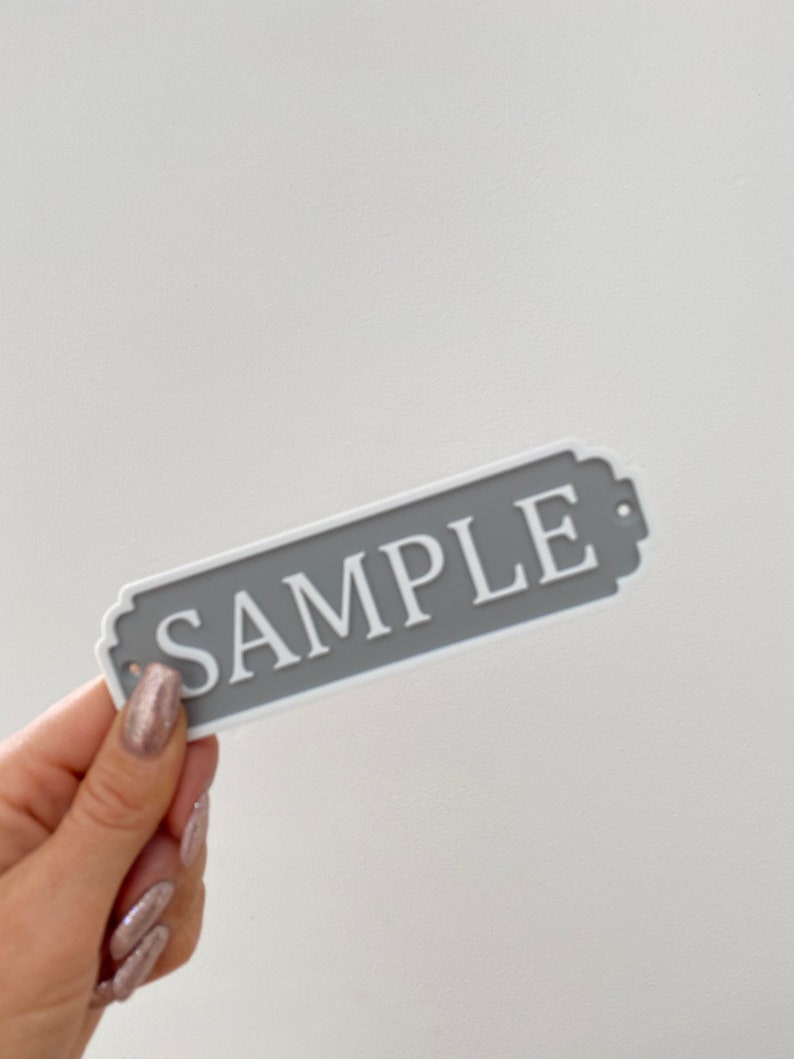 Personalised Door Sign | 7 Colour Options | Classic Door Sign | Custom ...