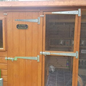 Personalised Rabbit Hutch Door Sign - 20 Colour Options - Etsy