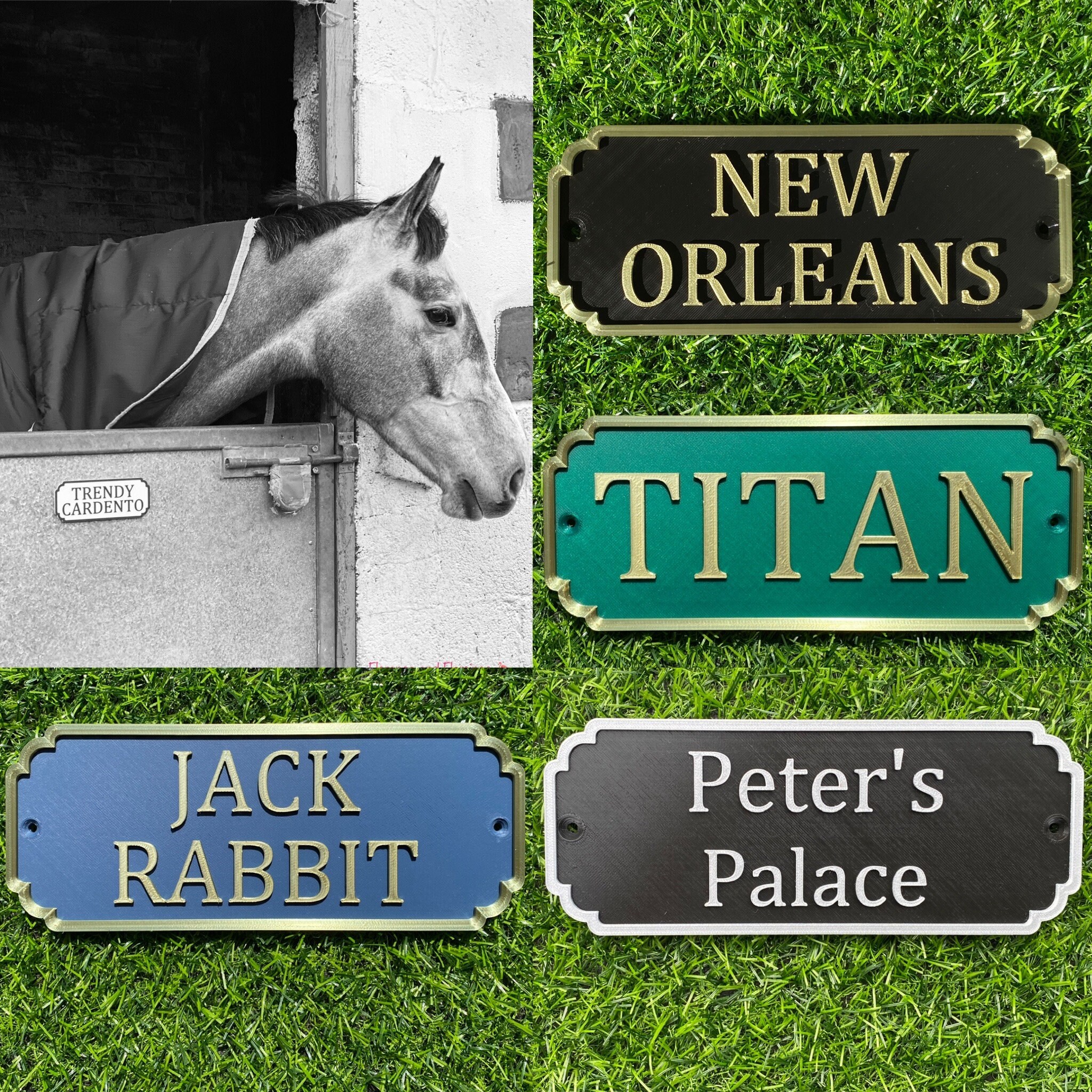 Personalised Stable Door Sign Double Classic - Etsy UK