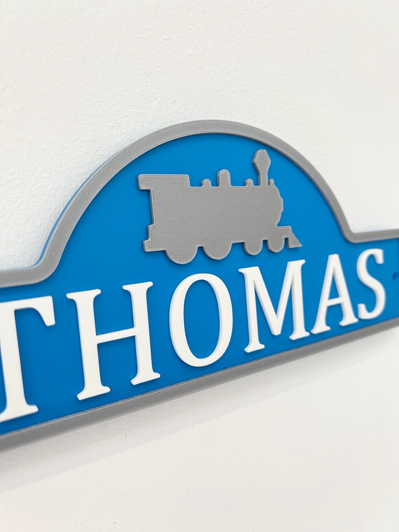 Train Bedroom Door Sign | 17 Colour Options | Boys or Girls Bedroom ...