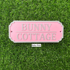 Personalised Rabbit Hutch Door Sign 20 Colour Options | Etsy