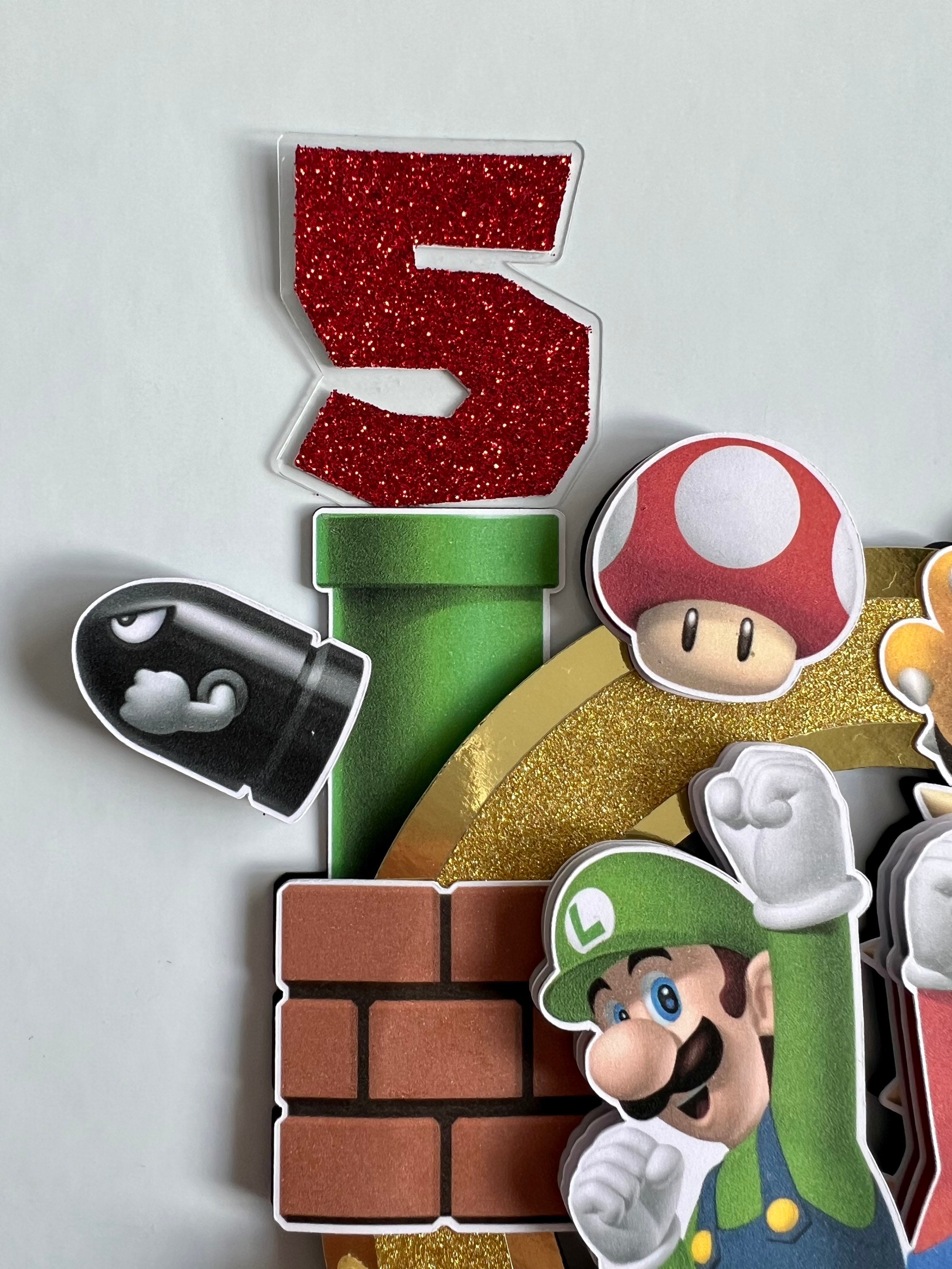 Super Mario Cake Topper Mario Cake Topper - Etsy UK