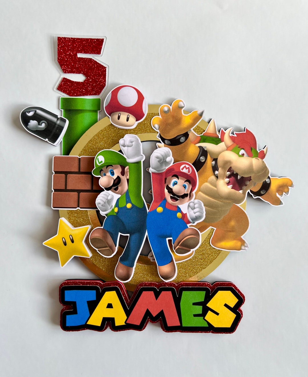 Super Mario Cake Topper Mario Cake Topper - Etsy UK