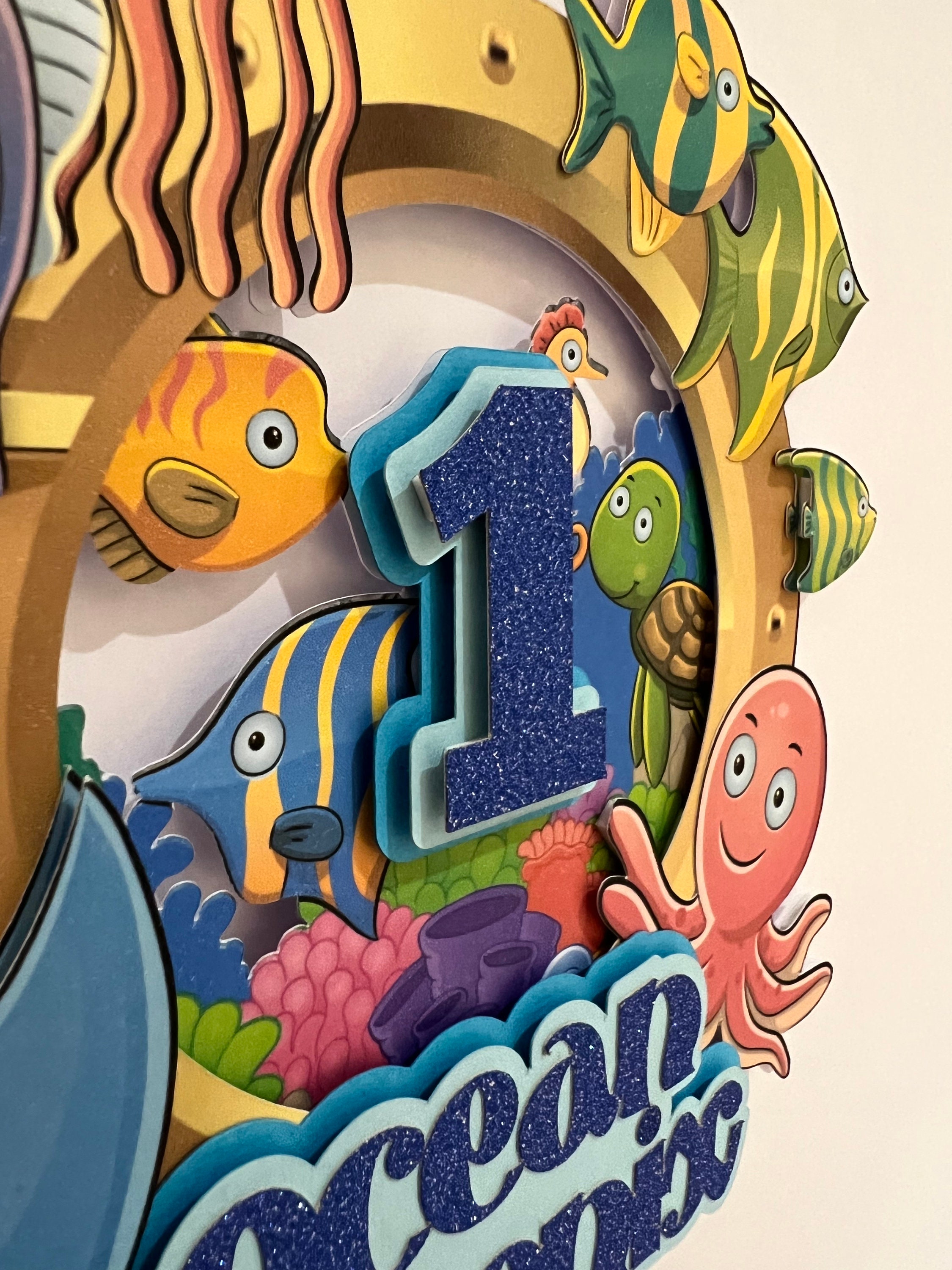 Sea Theme Cake Topper Under Water Cake Topper - Etsy UK