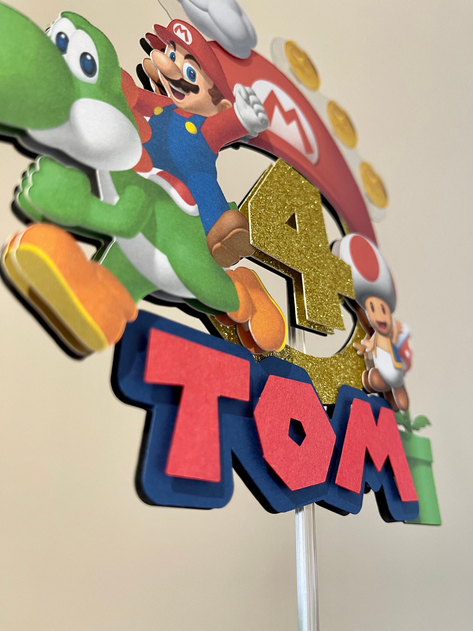 Super Mario Cake Topper Mario Cake Topper - Etsy UK